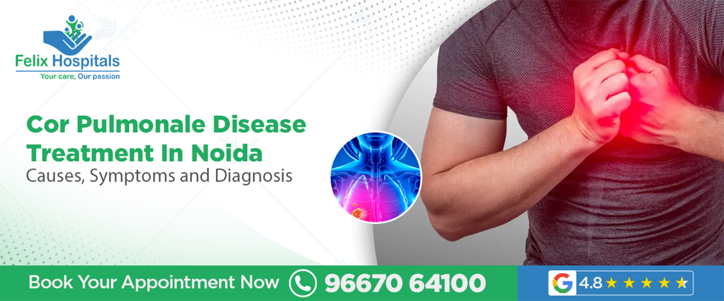 Cor Pulmonale Disease Treatment In Noida: Causes, Symptoms and Diagnosis