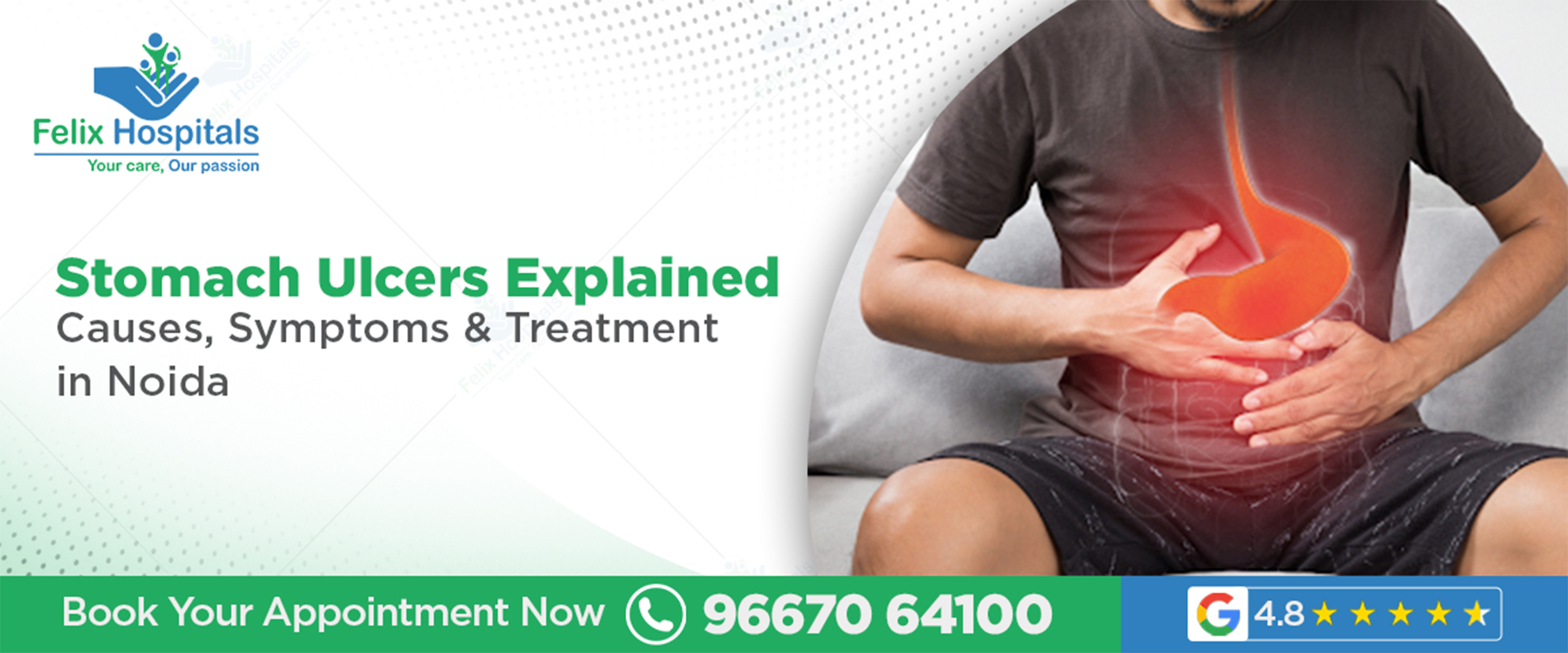 Stomach Ulcers Explained: Causes, Symptoms & Treatment in Noida